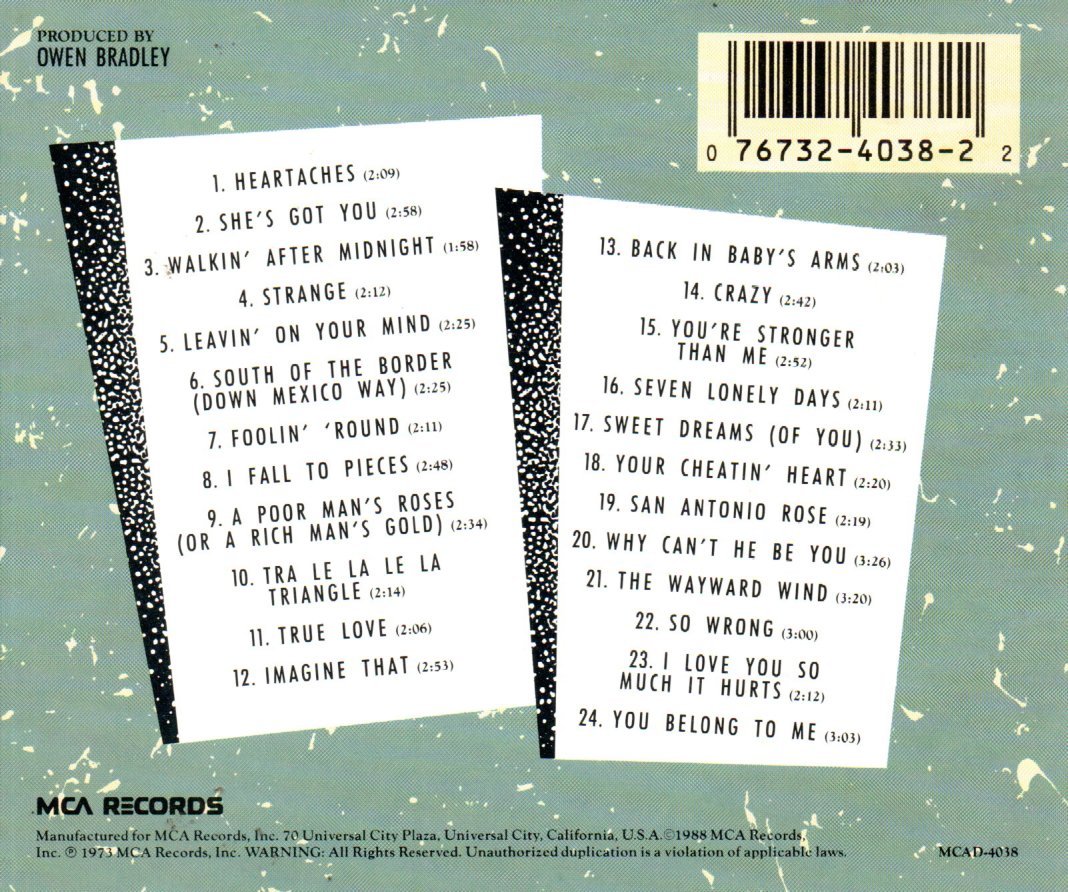 CD PATSY CLINE: THE PATSY CLINE STORY – Together